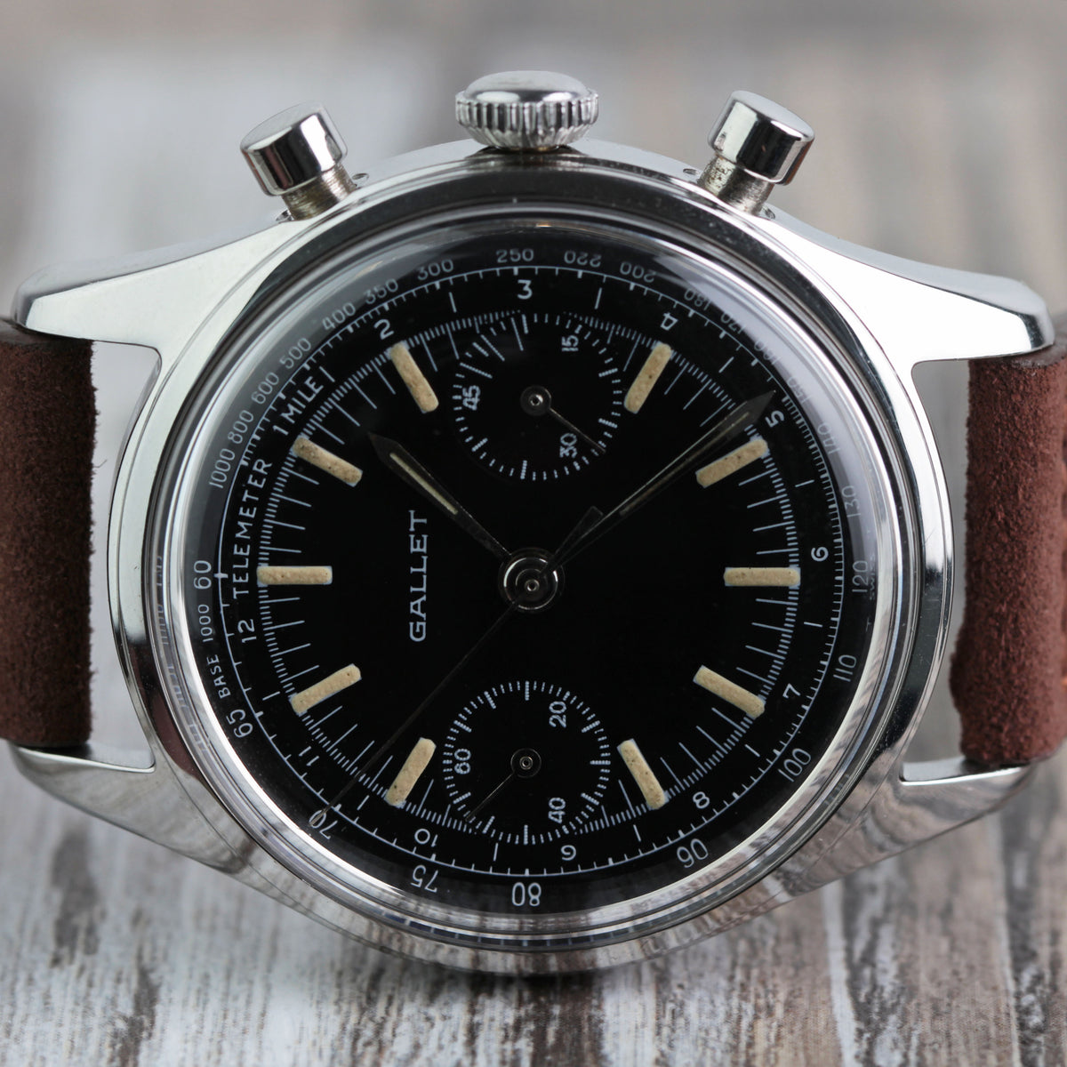 Gallet 1960s MultiChron 45 Manual Wind Swiss Watch