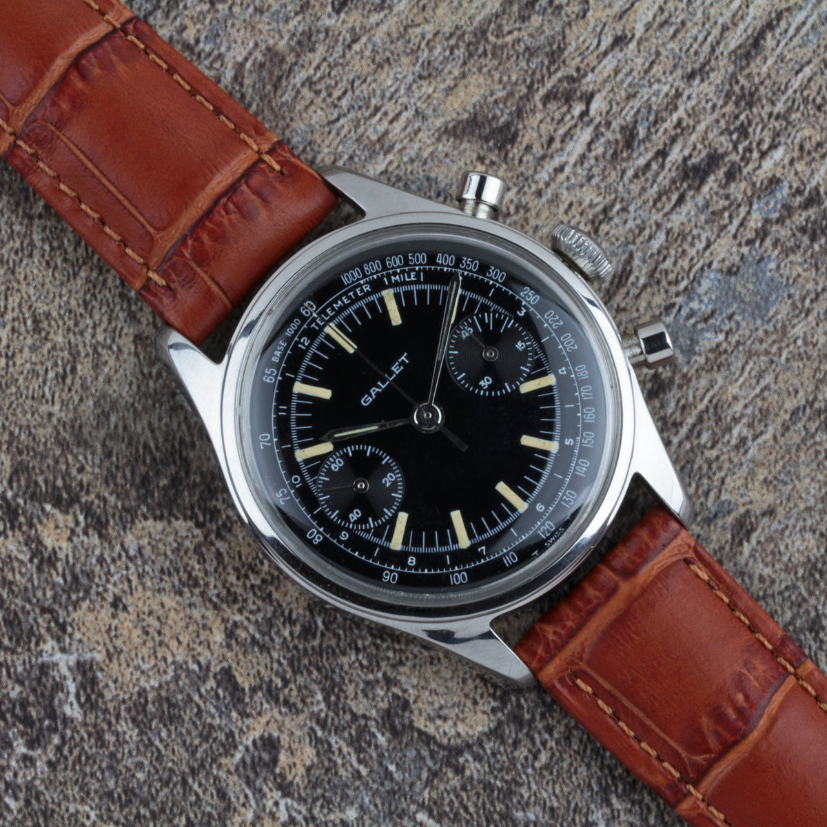 Gallet 1960s MultiChron 45 Manual Wind Swiss Watch